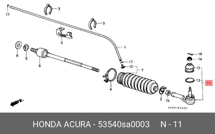 HONDA 53540-SA0-003 53540-SB2-003,53540-SB0-003