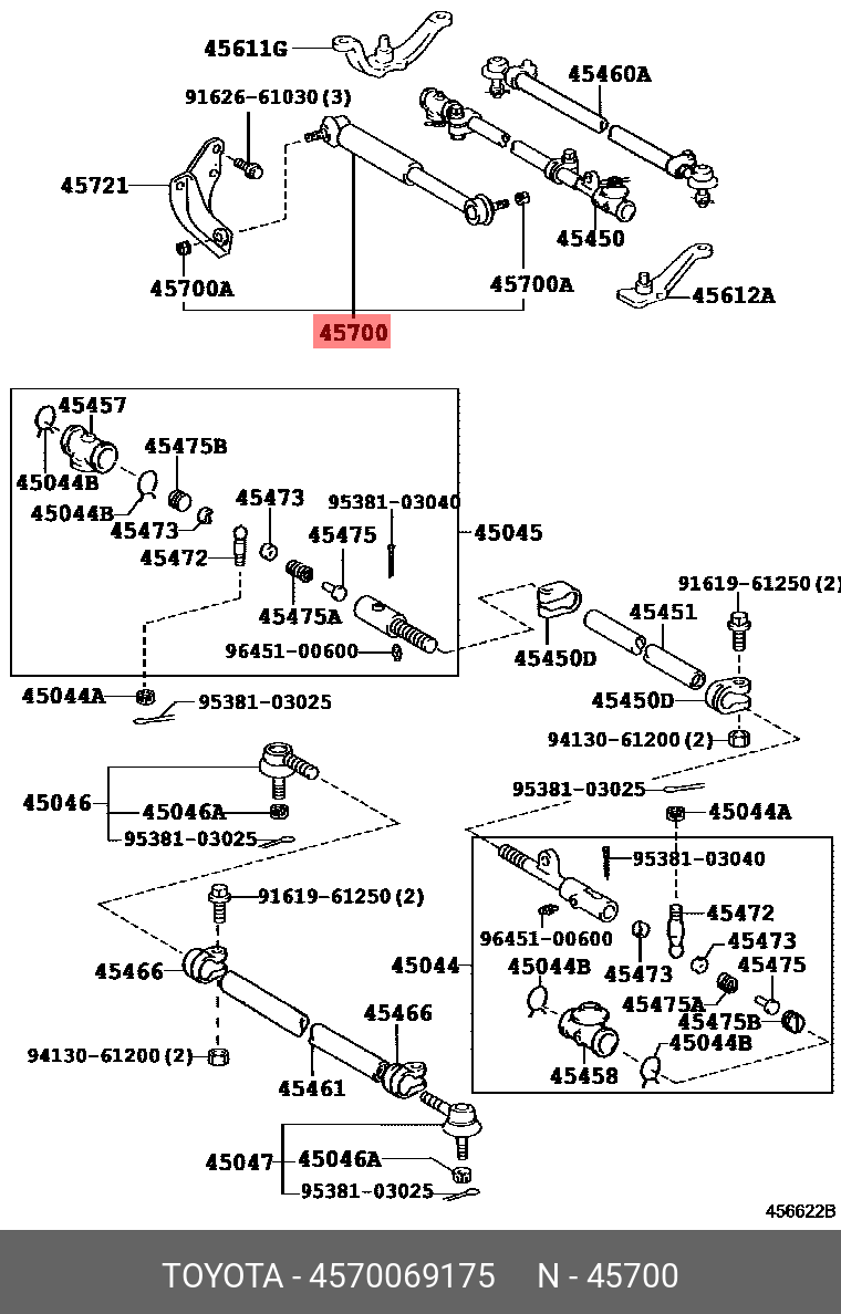 TOYOTA 4570069175 4570069175