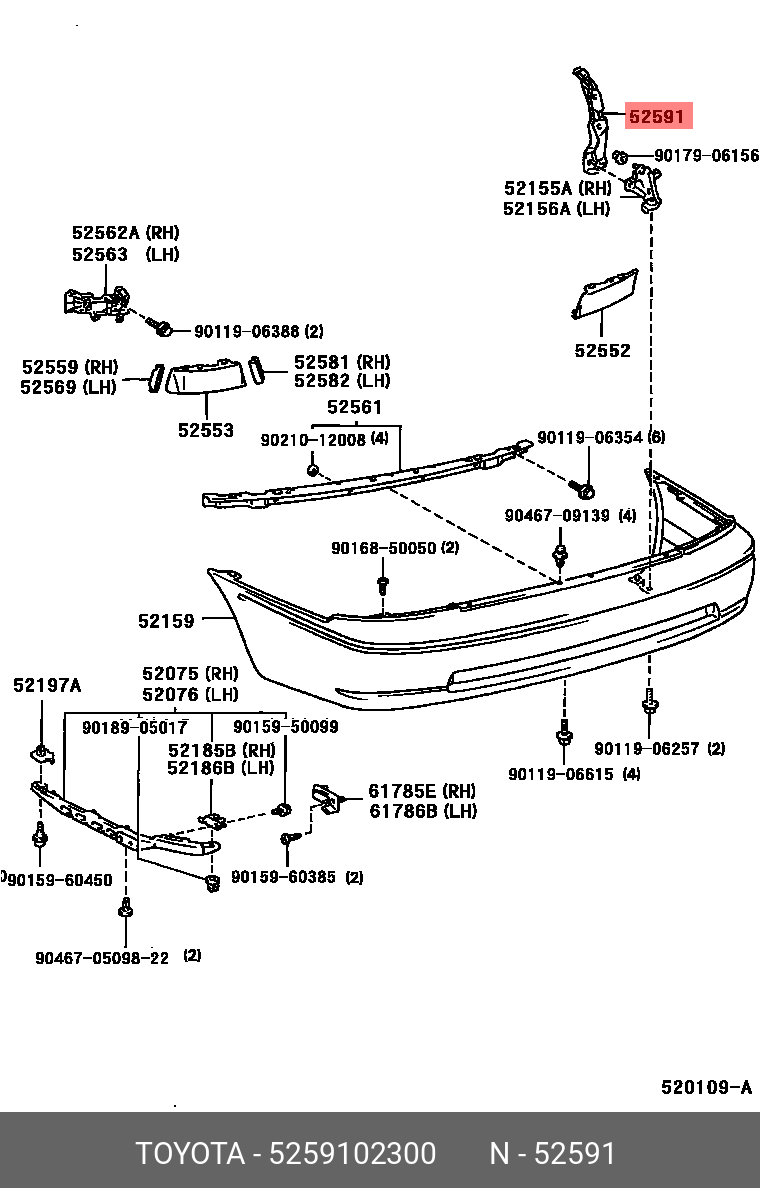 TOYOTA 5259102300 5259102300