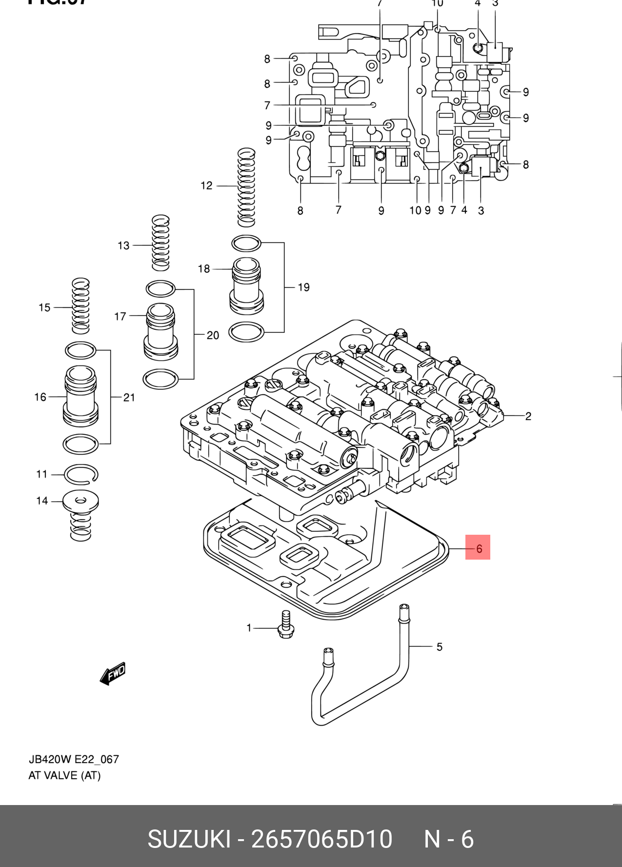 SUZUKI 26570-65D10 26570-65D10,26570-65D10-000