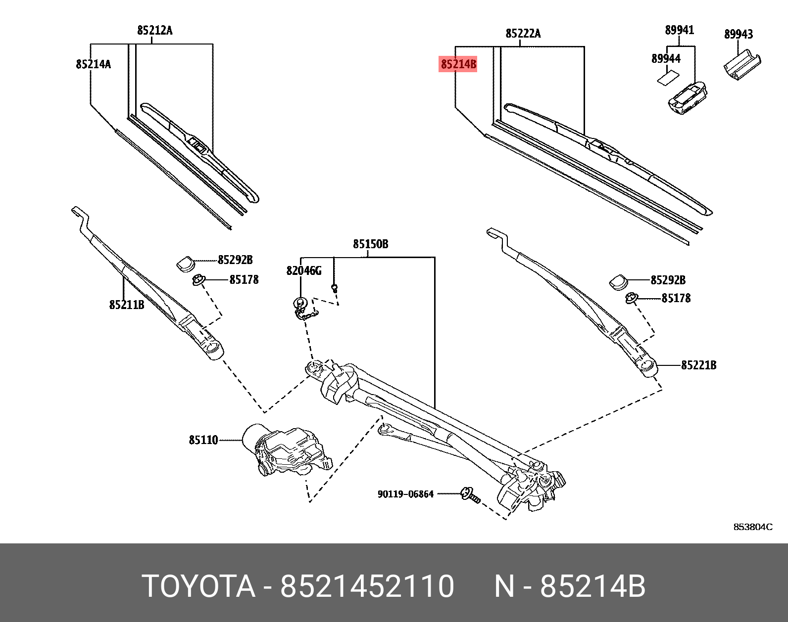 TOYOTA 8521452110 8521452110
