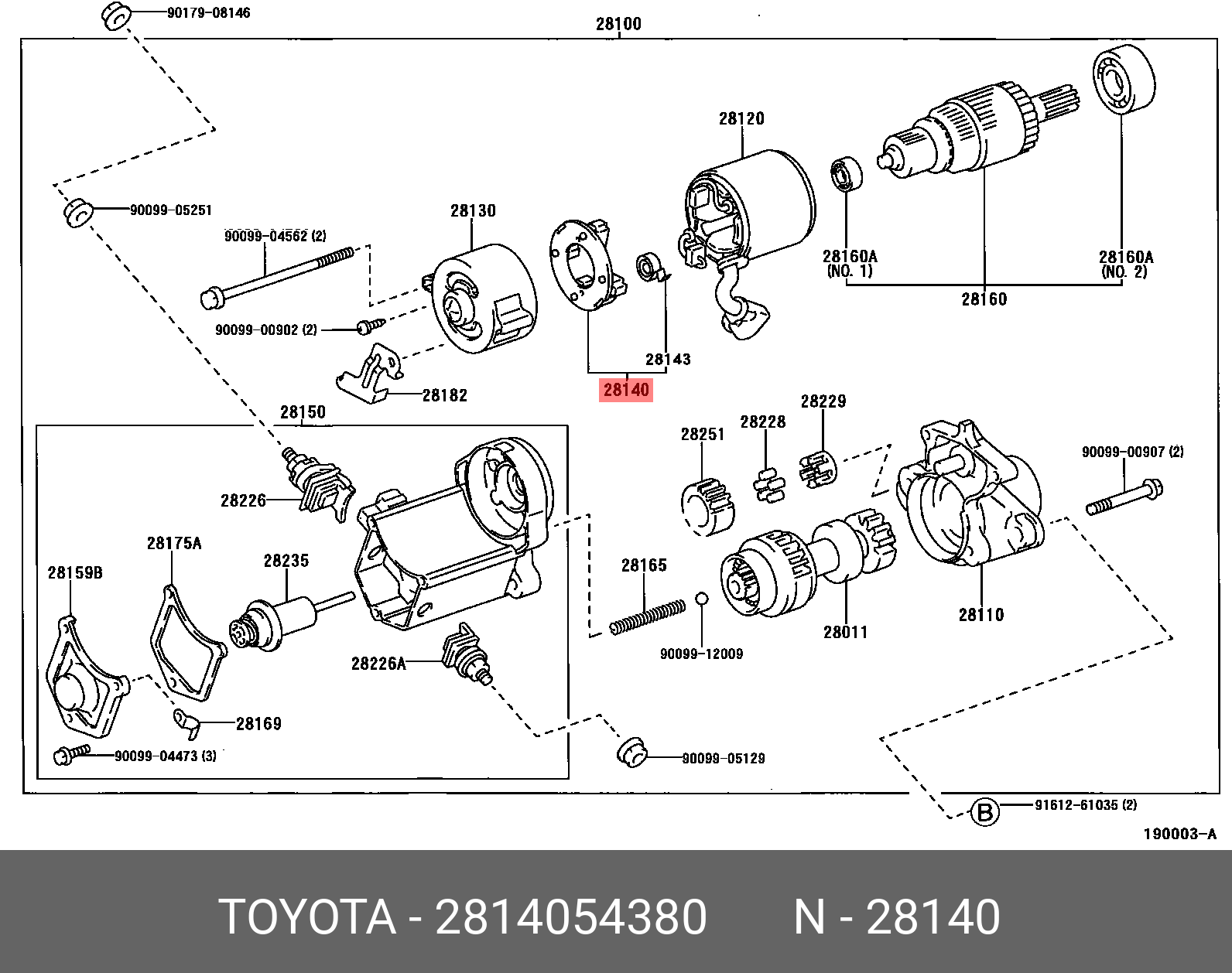 TOYOTA 2814054380 2814054380