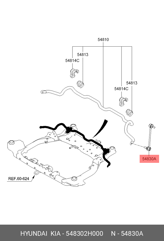 Hyundai / KIA 548302H000 54830-2H100,51320-S7S-003,54830-2H100