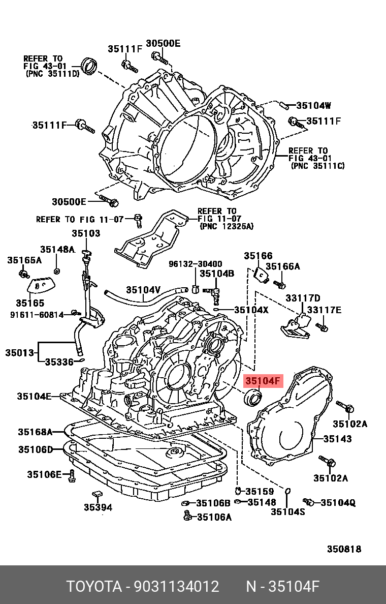 TOYOTA 90311-34012 90311-34023