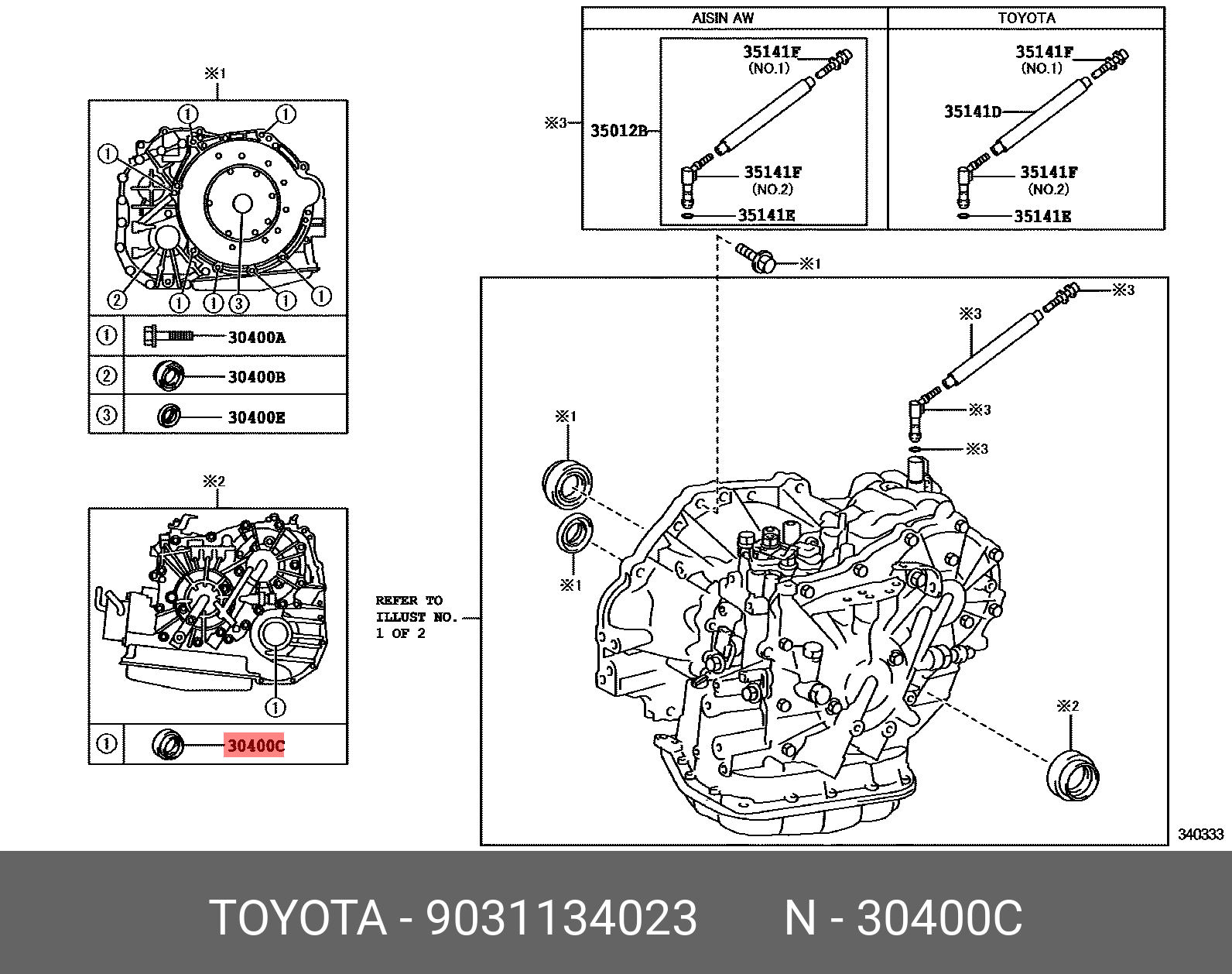 TOYOTA 90311-34023 90311-34023