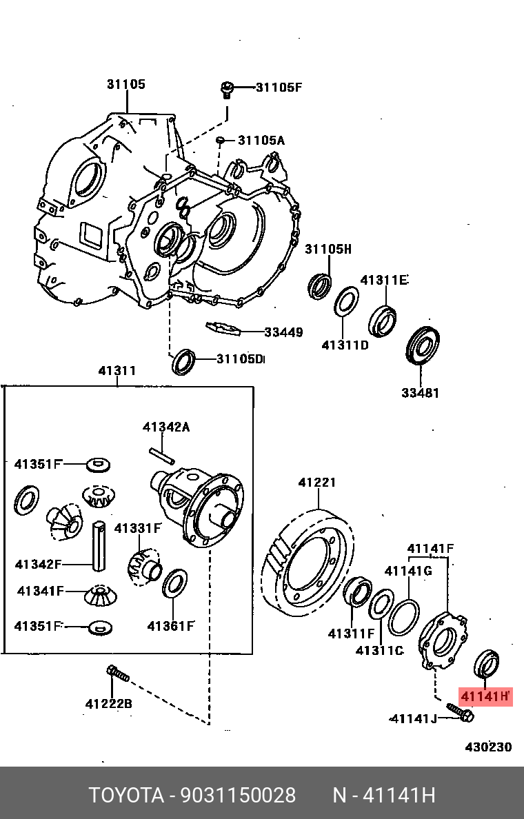 TOYOTA 9031150028 9031150045,90311-50033,90311-50045,90311-50050,90311 ...