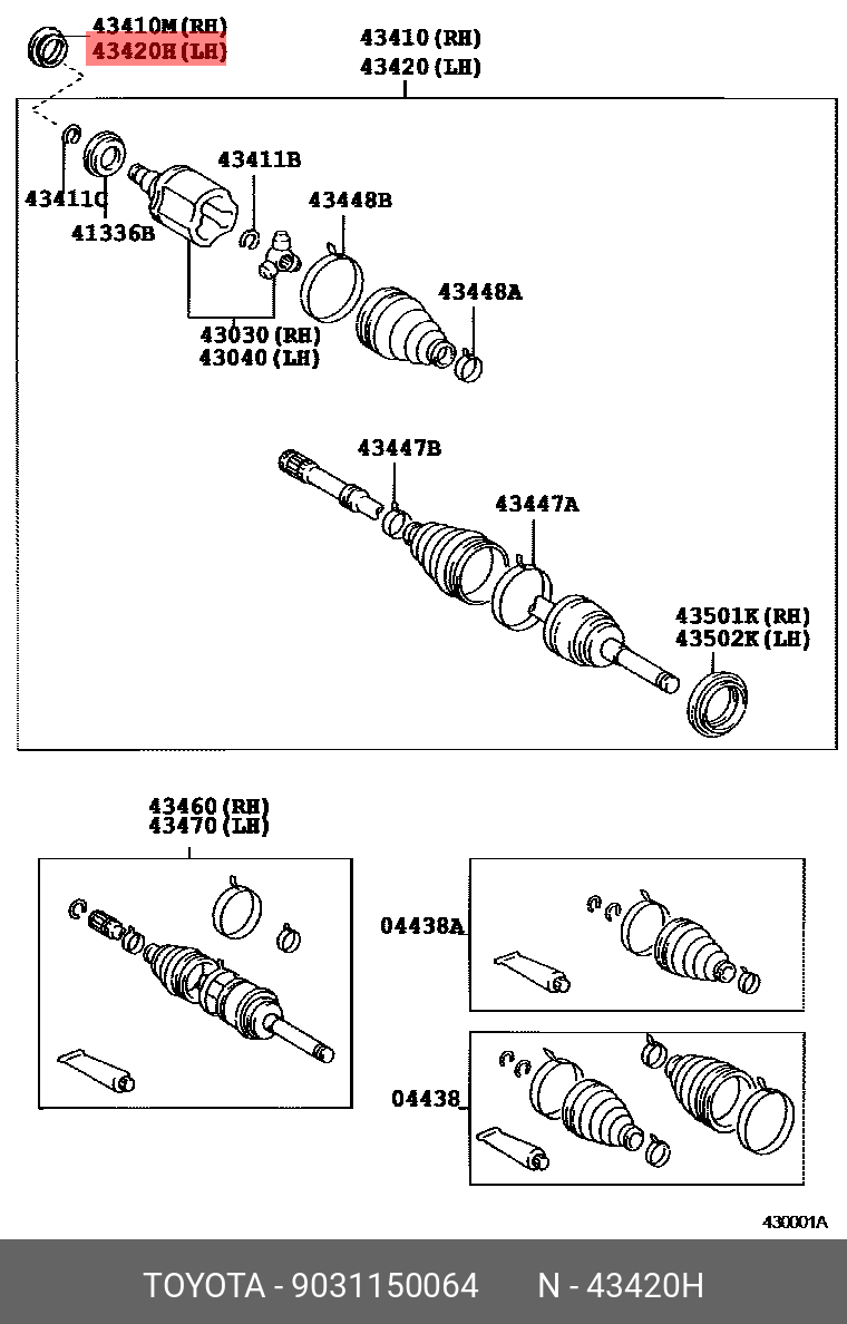 TOYOTA 9031150064 9031150045,90311-50033,90311-50045,90311-50050,90311 ...