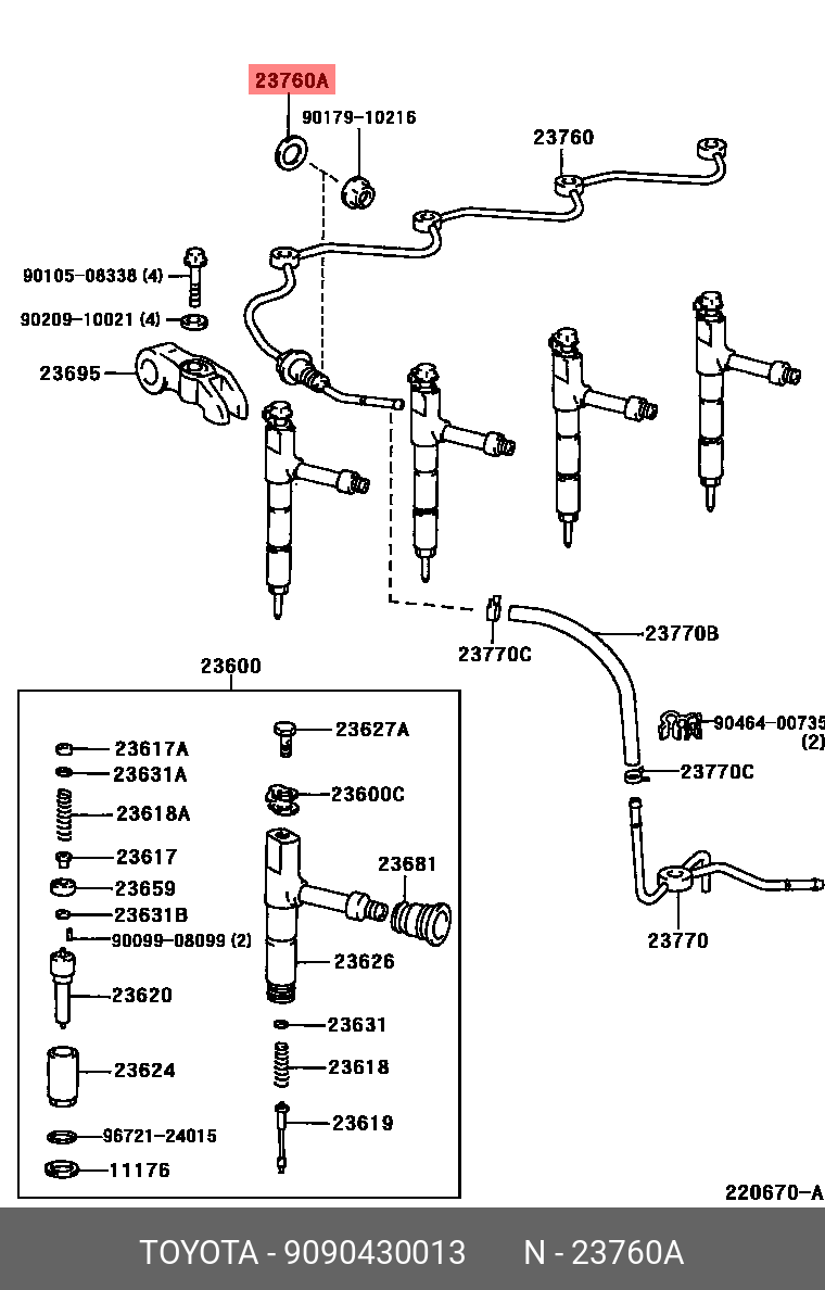 TOYOTA 9090430013 9090430013