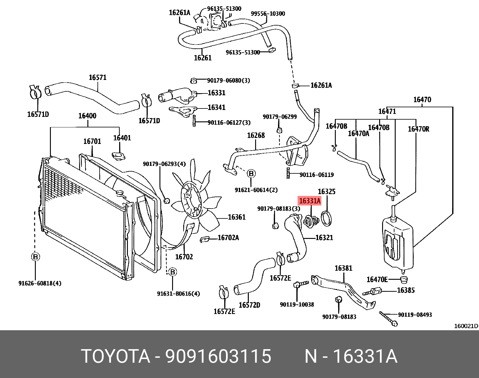 TOYOTA 9091603115 9091603115