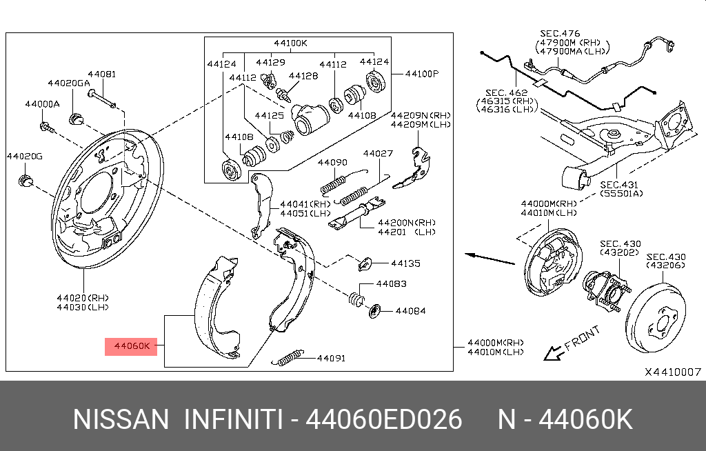 NISSAN 44060-ED026 44060-ED026,4600A028,AY360-NS095