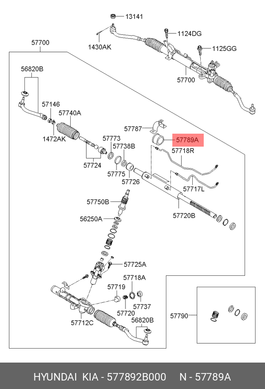 HYUNDAI 57789-2B000 57789-2B000