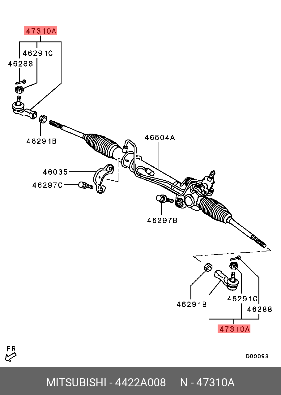 MITSUBISHI 4422A008 4422A095