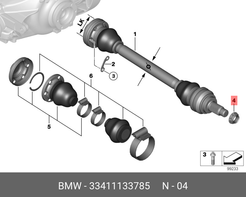 BMW 33411133785 33411133785