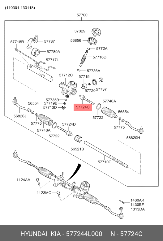KIA 57724-4L000 57724-4L000,57724-4L000