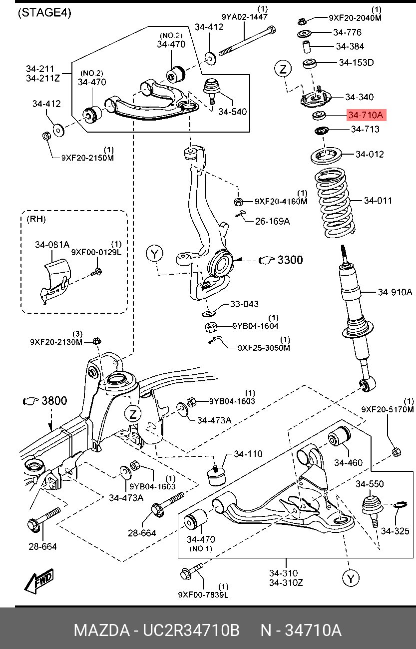 MAZDA UC2R-34-710B 1 733 539,1 851 621,AB31-18A018-AA,UC2R-34-710B,UC2R ...