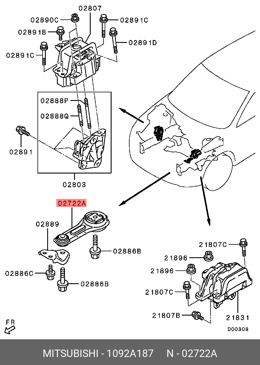 MITSUBISHI 1092A187 1092A187,1092A223,1092A229