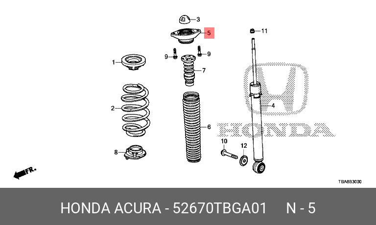 HONDA 52670-TBG-A01 52670-TBG-A01