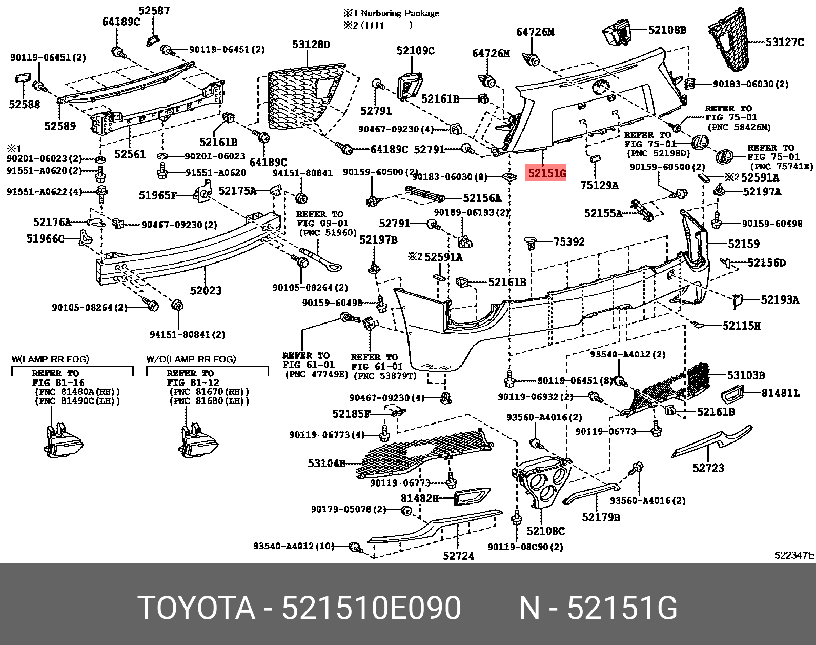 TOYOTA 521510E090 521510E090