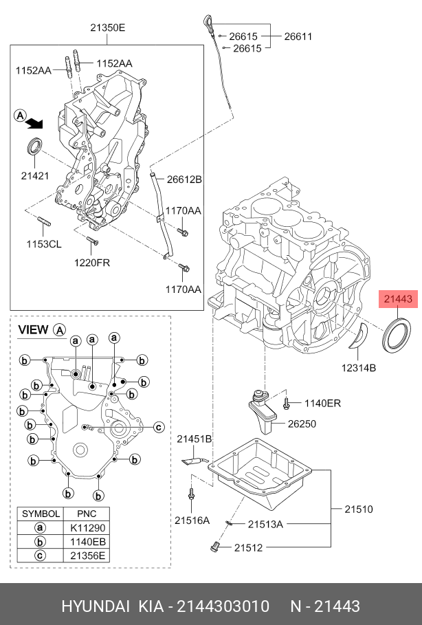 Hyundai / KIA 2144303010 2144303011
