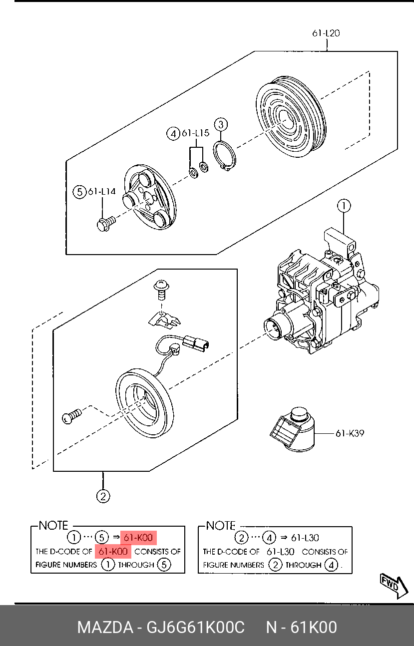 MAZDA GJ6G61K00C GJ6G61K00C