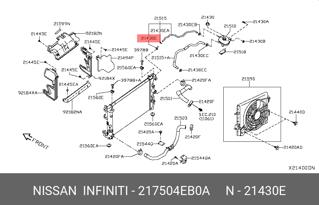 NISSAN 217504EB0A 217504EB0A