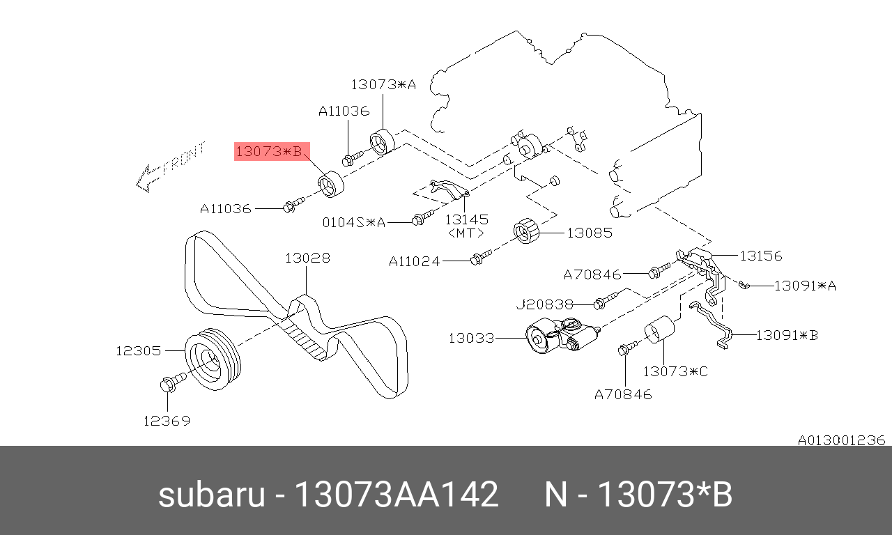 SUBARU 13073-AA142 13073-AA142,13073-AA180,13073-AA080