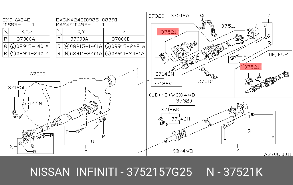 NISSAN 37521-57G25 37521-56G25,37521-33G25,37521-36G25,C7521-56G27