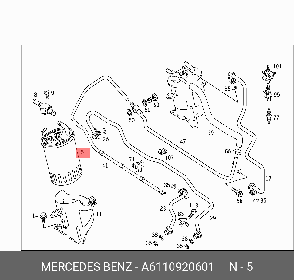 MERCEDES-BENZ 611 092 06 01 611.092.02.01,611.090.08.52