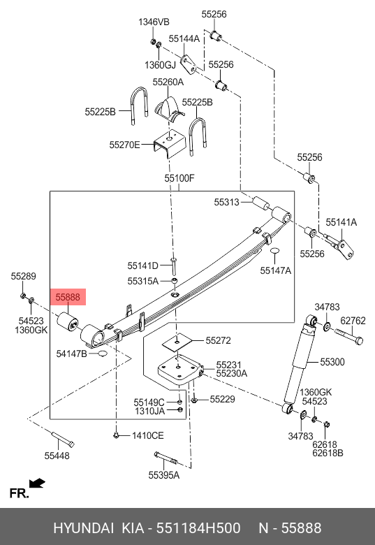 HYUNDAI 55118-4H500 55118-4H500