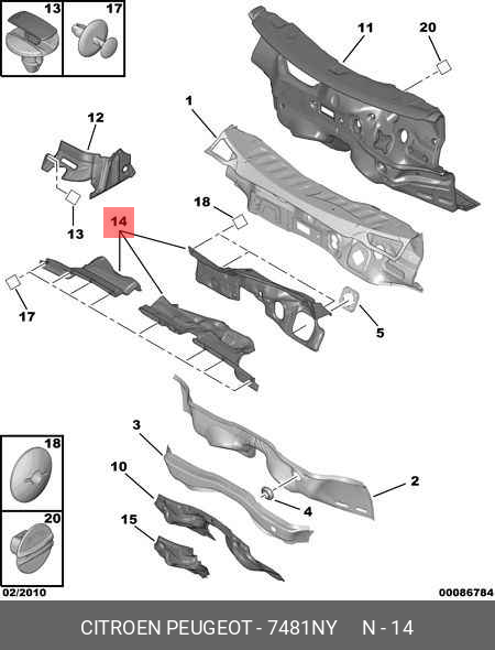 Peugeot / Citroen 7481NY 7481NY