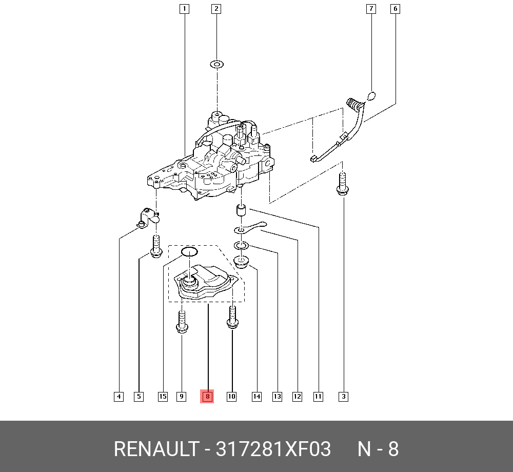 RENAULT 317281XF03 31728-1XZ0A,31728-1XZ0D,31728-1XA00,31728-1XF03 ...