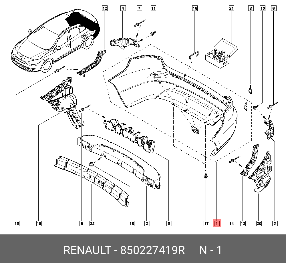 RENAULT 850227419R 850227419R