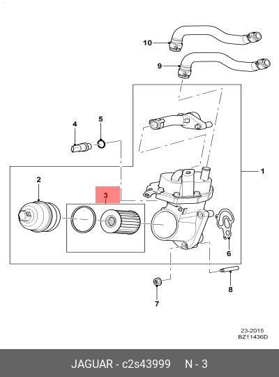 JAGUAR C2S 43999 1109.Z2,1303476,LR004459,1109.AJ,1 717 510,6C1Q-6744 ...
