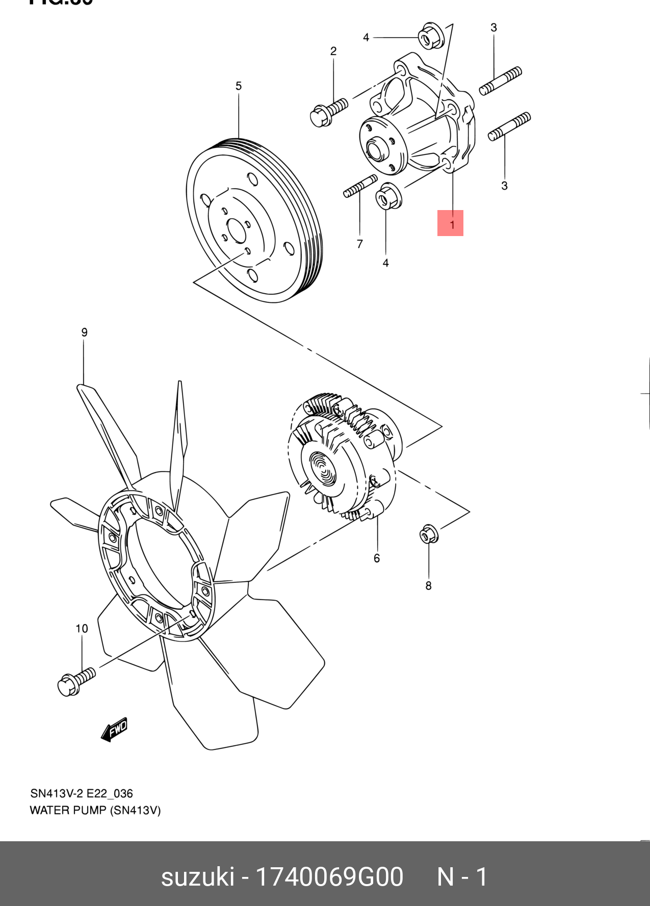 SUZUKI 1740069G00 1740069G00