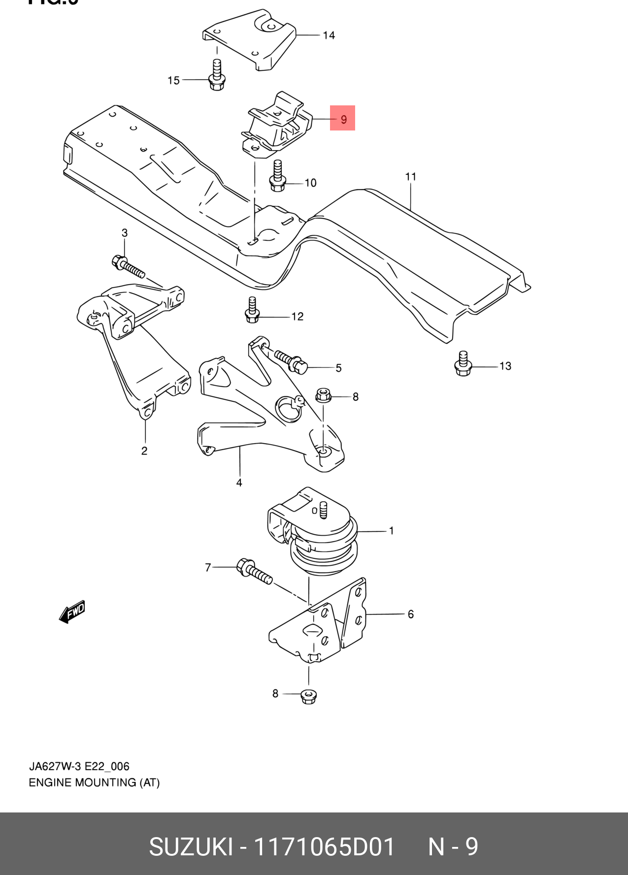 SUZUKI 11710-65D01 11710-65D00
