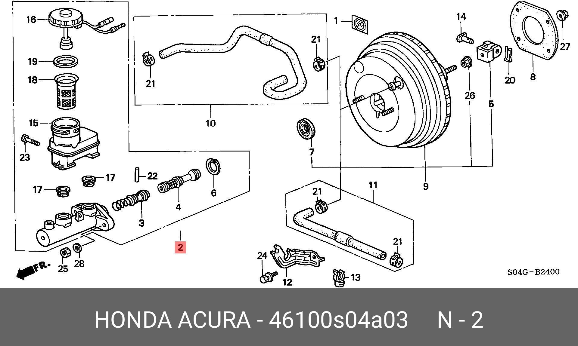 HONDA 46100-S04-A03 46100-S04-A01,46100-S04-A03