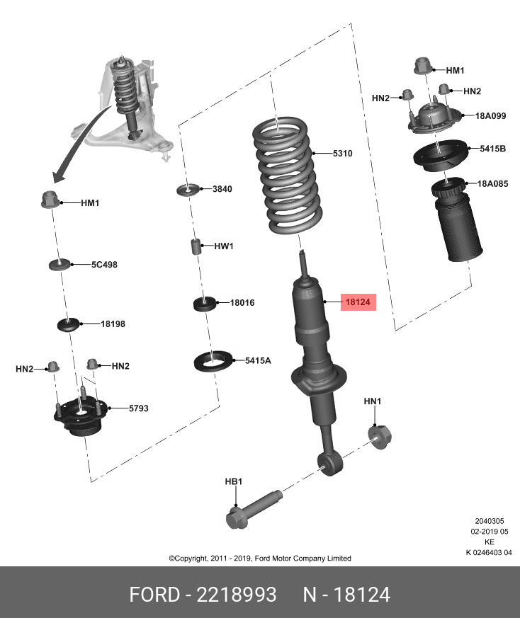 FORD 2 218 993 UC2L-34-700E,1 799 337