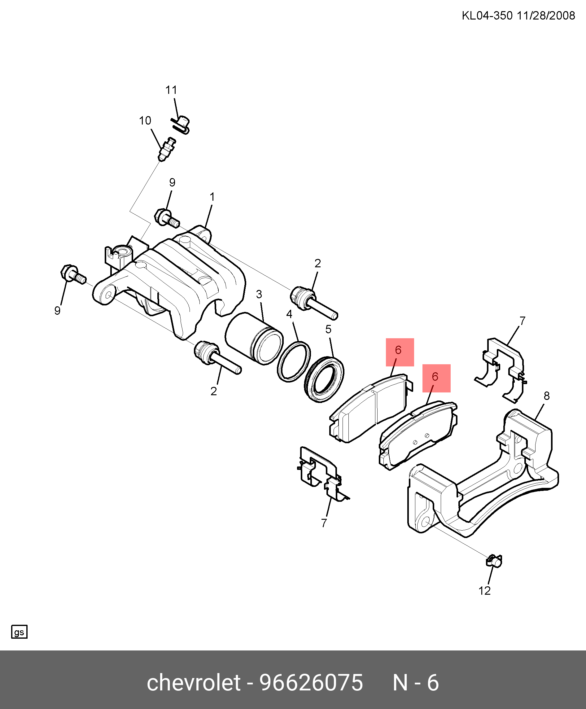 CHEVROLET 96626075 1914 9904,16 05 123,96626075,95459513