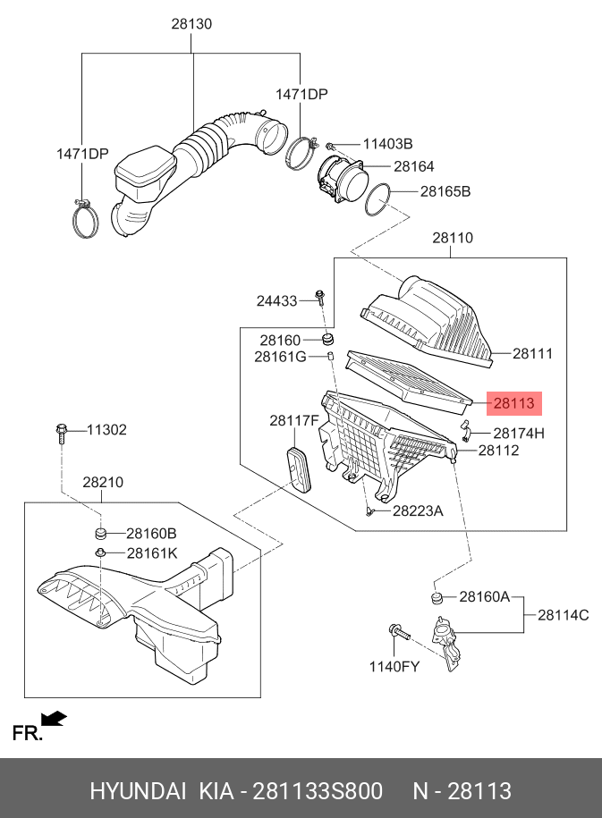 KIA 28113-3S800 28113-3S800,28113-3S000