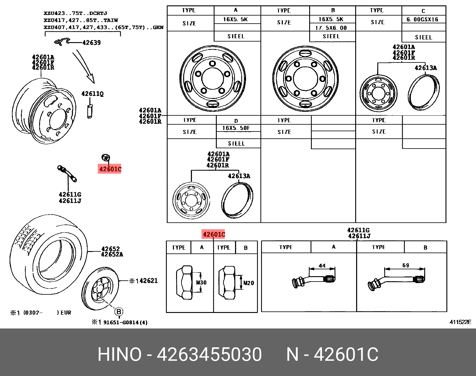HINO 4263455030 4263455030