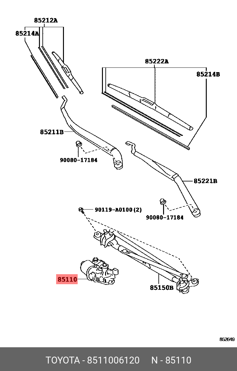 TOYOTA 8511006120 8511006120