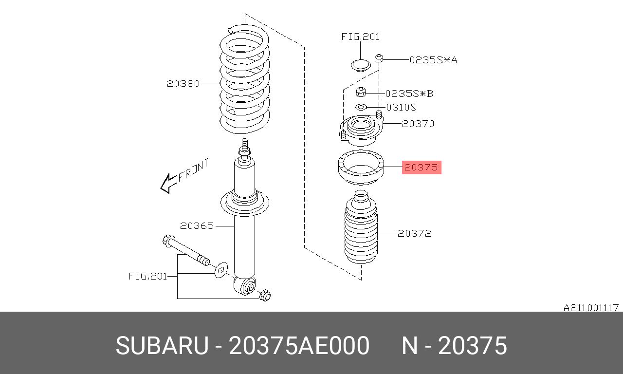 SUBARU 20375-AE000 20375-AE000