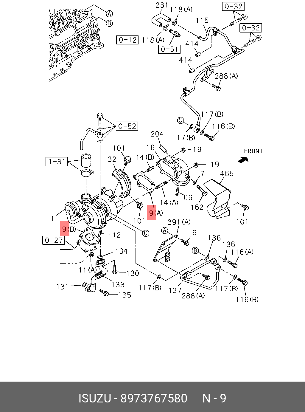 ISUZU 8973767580 8973767580