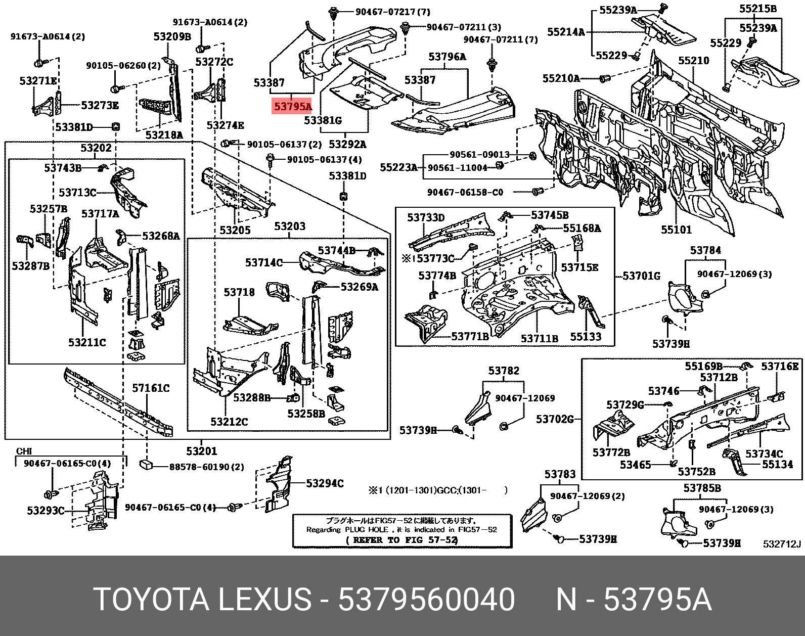 TOYOTA 5379560040 5379560040