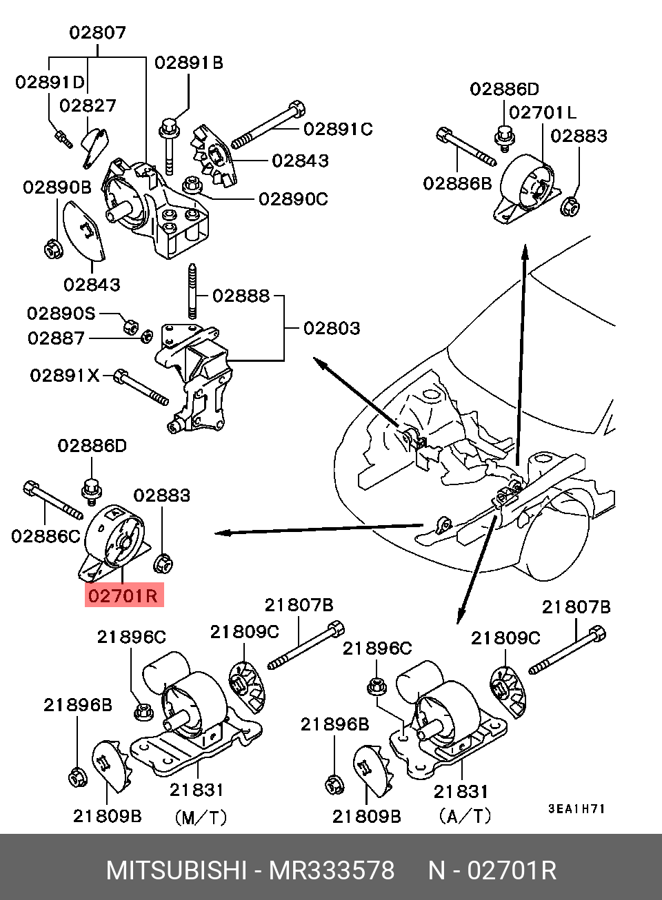 MITSUBISHI MR333578 MR333578,MB309486,A21-1001510JA,A21-1001510 ...