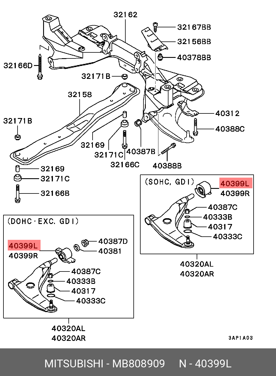 MITSUBISHI MB808909 MB808909,MR102653
