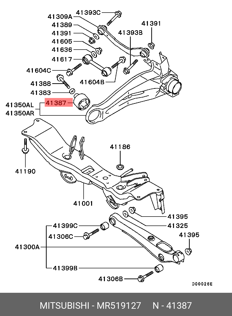 MITSUBISHI MR519127 MR519127,4120A001