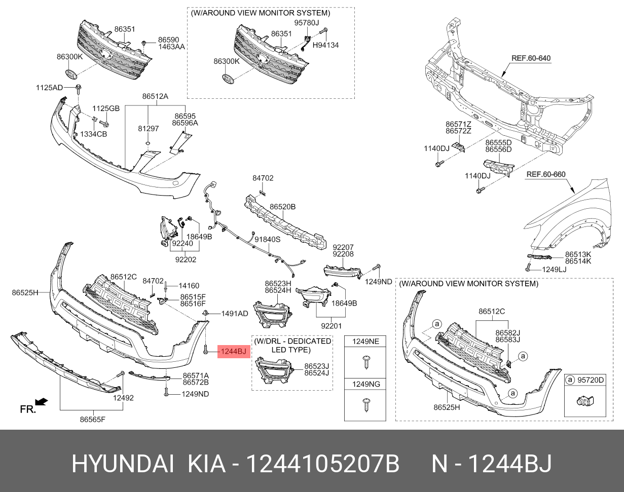 Hyundai / KIA 1244105207B 1244105207B