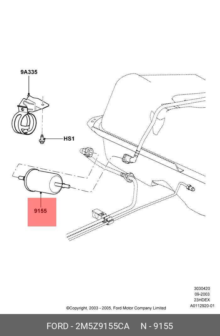 FORD 2M5Z-9155-CA 60675978,F89Z-9155-A