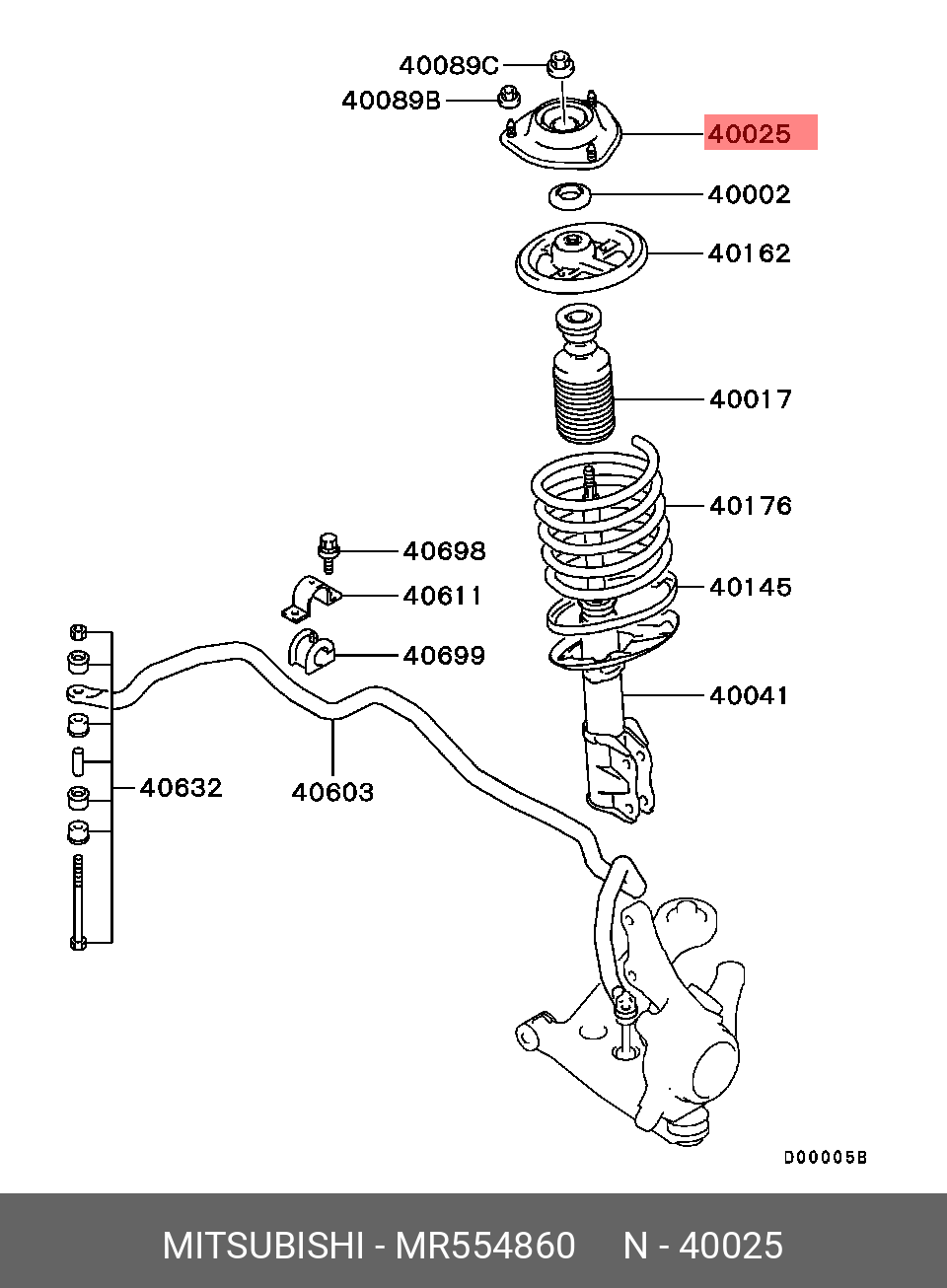 MITSUBISHI MR554860 MR554860,MR491431,MR589877